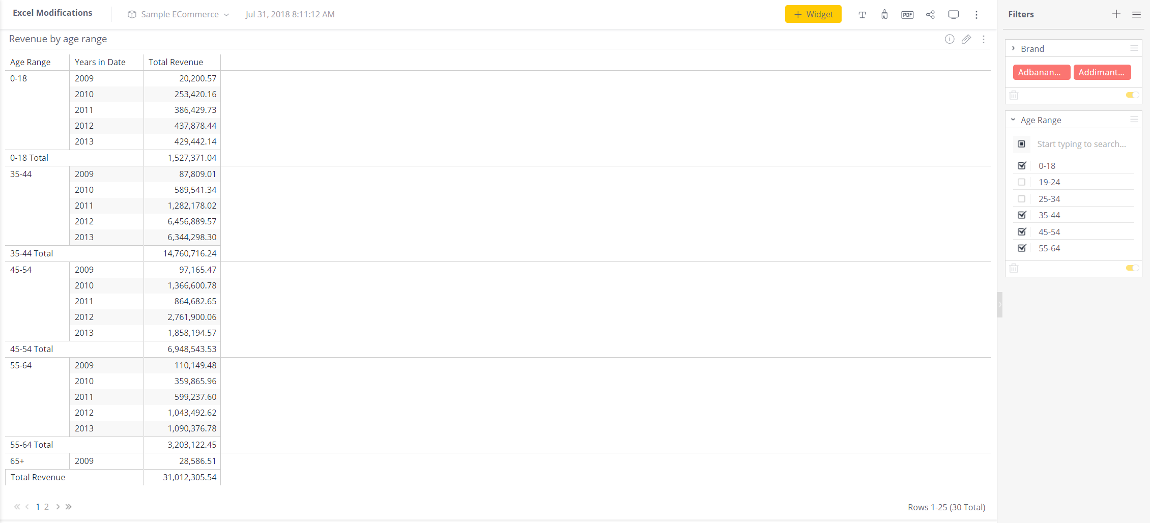 Export Modifications | Marketplace | Sisense